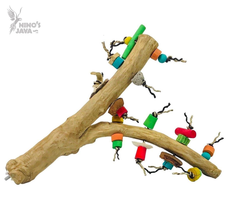 Multi Branch Medium with Toys by Nino's Java – Tassie Bird and Poultry Supplies