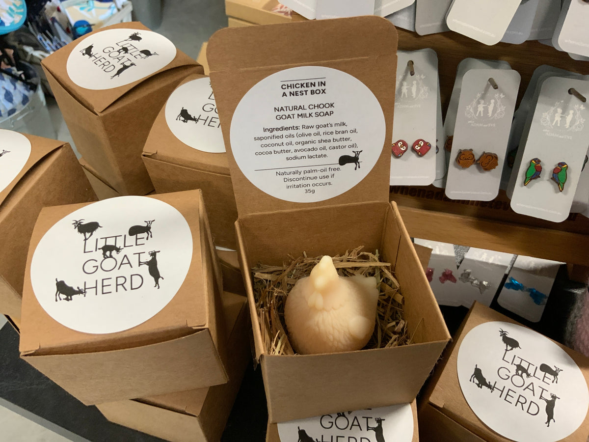 Chicken in a Nest Box Goat Milk Soap – Tassie Bird and Poultry Supplies