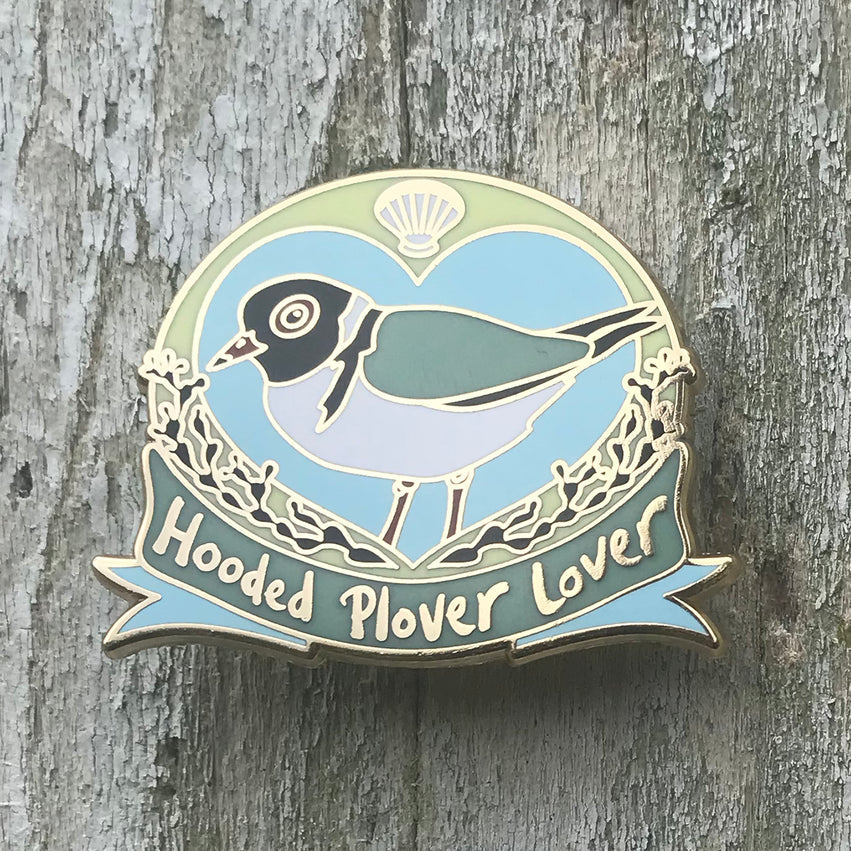 Hooded Plover Enamel Pin – Tassie Bird and Poultry Supplies