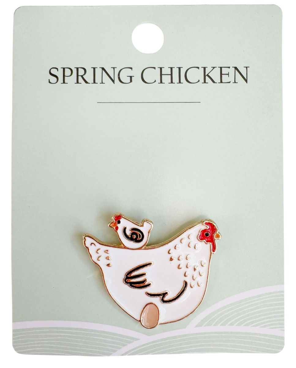 Spring Chicken Memento Pin – Tassie Bird and Poultry Supplies