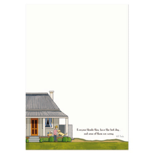 Red Tractor "The Best Dog" Notepad – Tassie Bird and Poultry Supplies