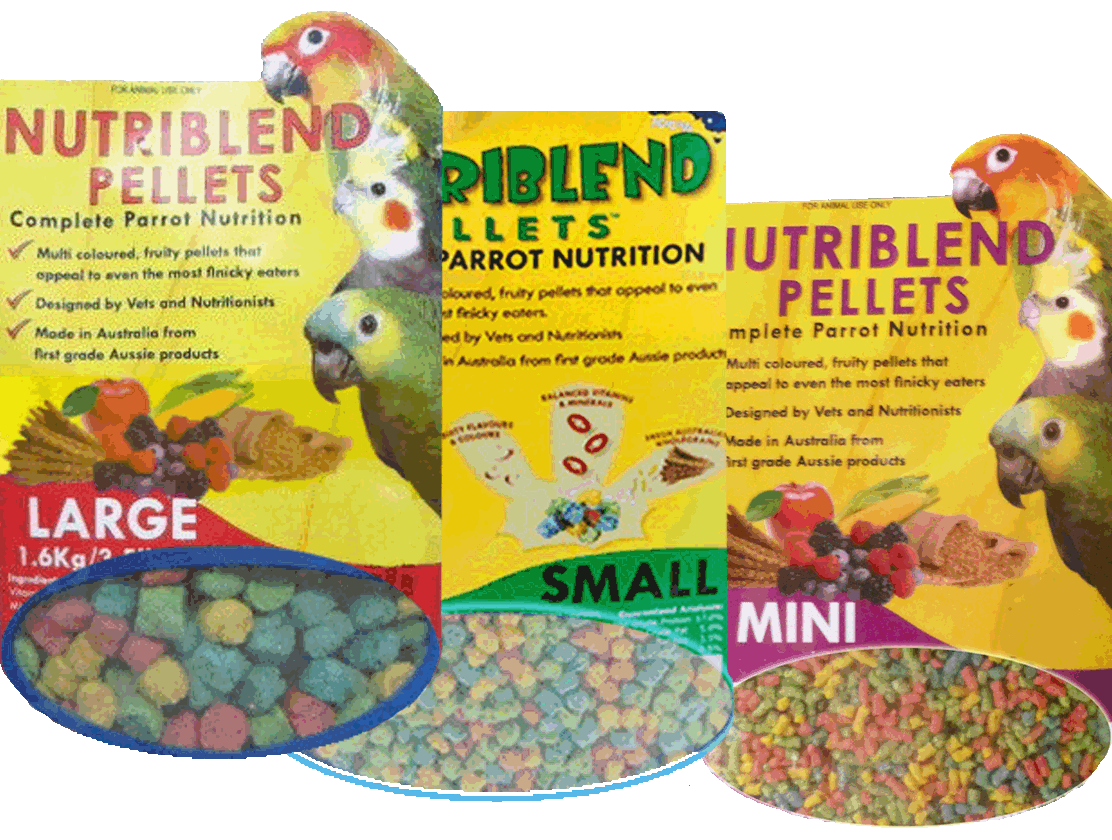 Vetafarm Nutriblend - Mini Pellets - THREE SIZES – Tassie Bird and ...