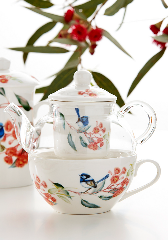 Blue Wren & Eucalyptus Tea for One Set – Tassie Bird and Poultry Supplies